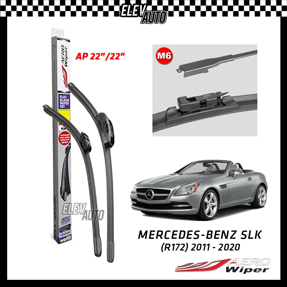 Mercedes-Benz SLK (R172) 2011-2020 AERO Premium Frameless Flat Blade ...