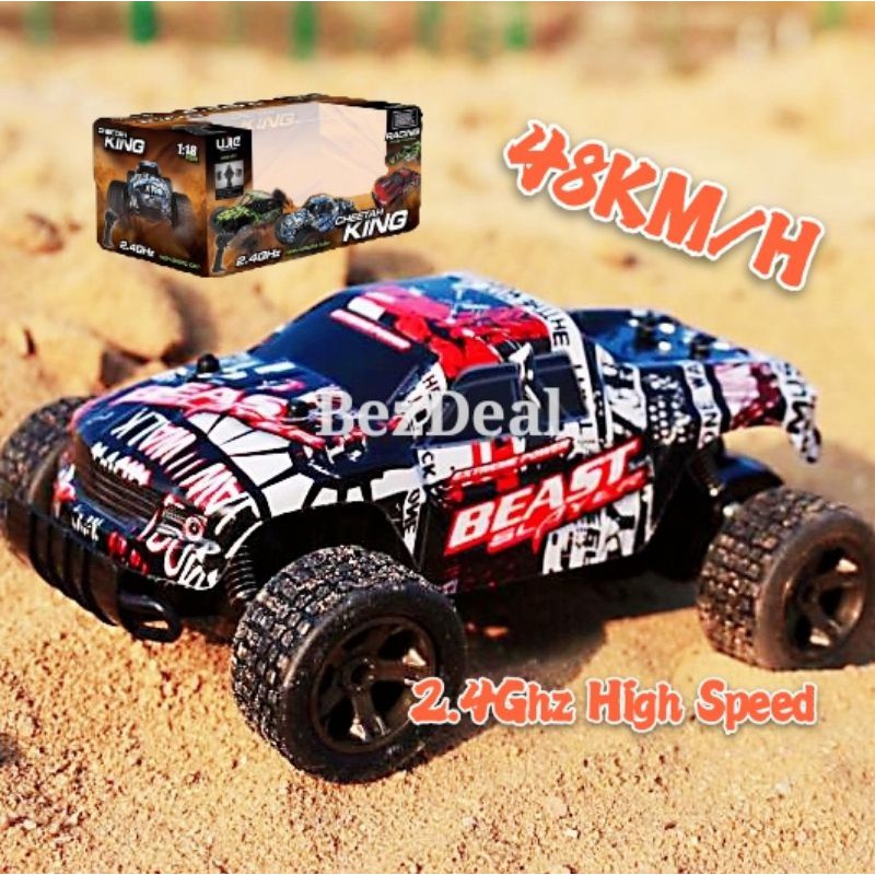 RC Car Remote Control 1:18 High Speed 2.4Ghz Remote Control Off Road ...