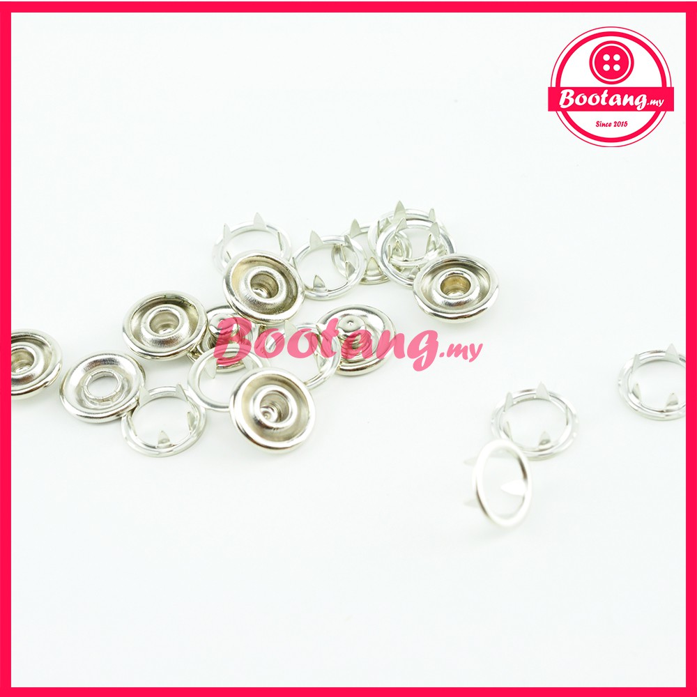 100pcs Snap Buttons Clip Romper Buttons Mesin Butang Snap Butang Katup ...