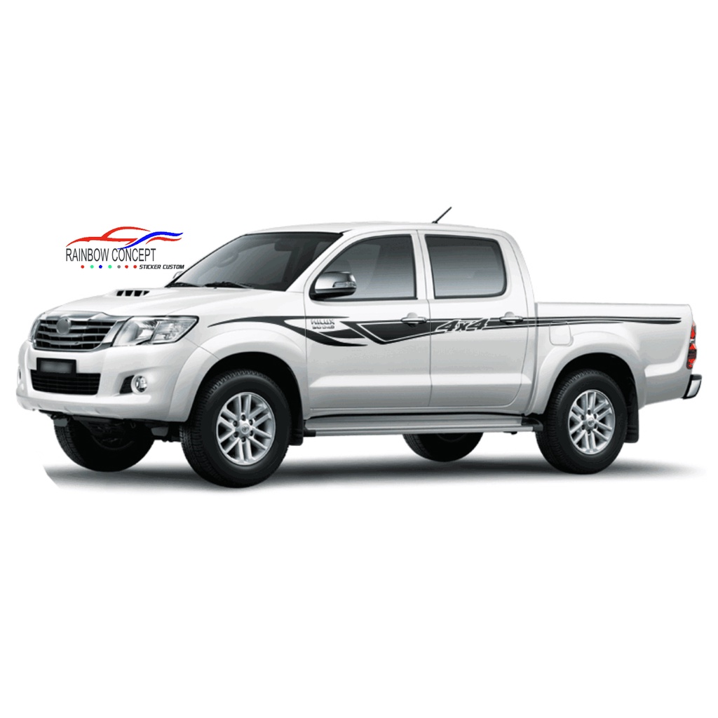 Hilux reco rocco vigo Car Sticker Sticker list side Body side line New ...