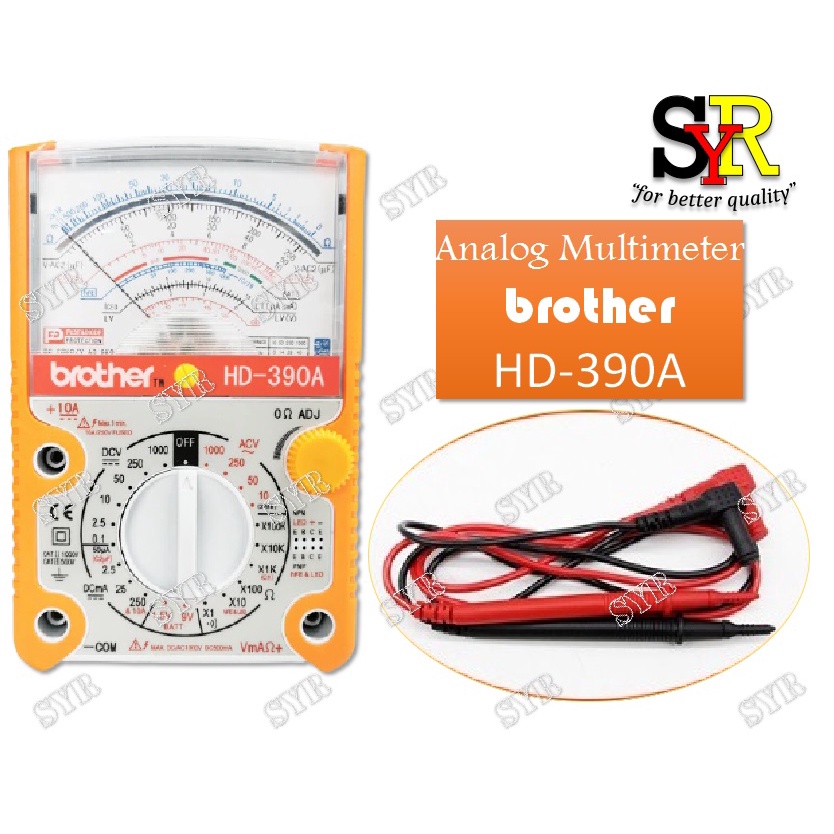 Analog Multimeter BROTHER HD390A High Precision Mechanical Electrician ...