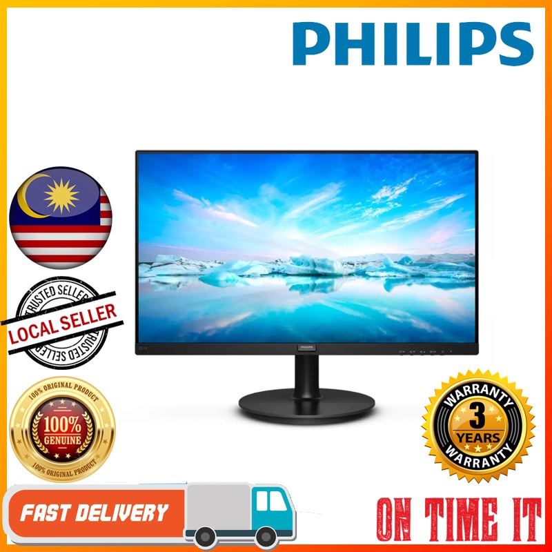 Philips 221V8A/69 Flat 21.5" Led Monitor (VA-FHD-4MS-VGA-HDMI-VESA-75HZ ...