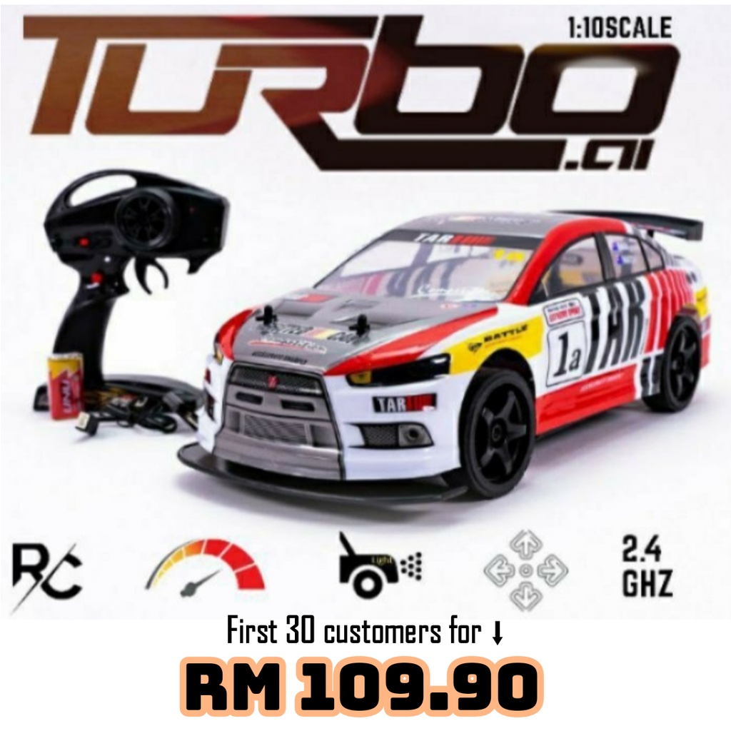💥 NEW SHOP OPEN 💥 1:10 RC DRIFT CAR TURBO BUTTON 4WD Speed Racing Car ...