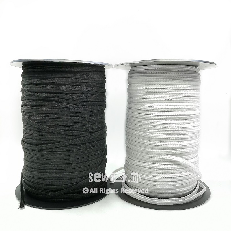 4mm Getah Mask Elastic Band Getah Halus (10meter/lot) | Shopee Malaysia