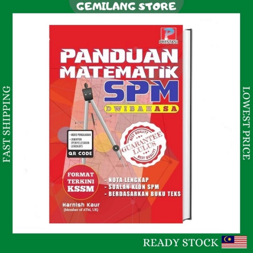 Buku Panduan Matematik SPM Dwibahasa | Mathematic Book SPM for Secondary School Student | Shopee ...