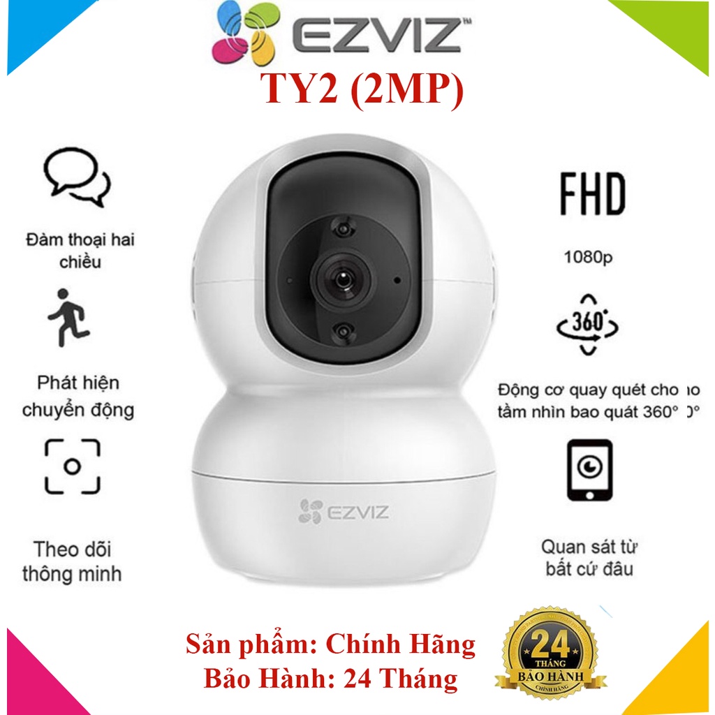 Ezviz TY2 Wifi IP Camera 360 panning, smart, 1080P (2mp) - Genuine ...