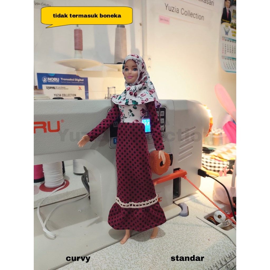 Yuzia66 - [Sale] handmade muslim Doll Clothes For Berbi curvy Berbi ...