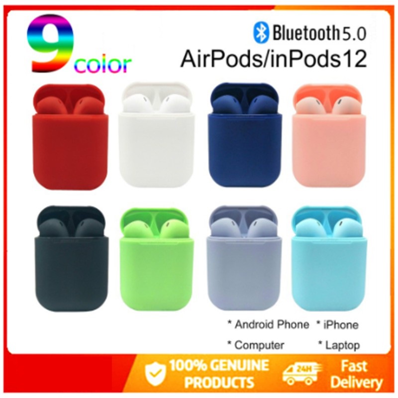 Inpods 12 Wireless Bluetooth Earphones Fashion Classic Macaron ...