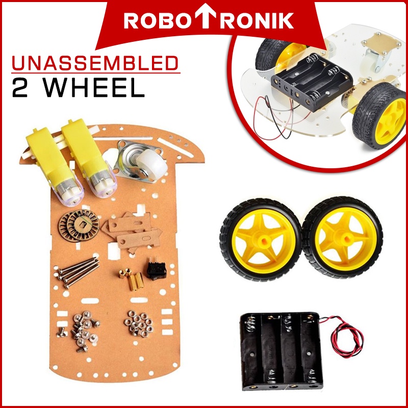Car Chassis Kit 4WD / 2WD (Wheel Drive) with Speed Encoder (Unassembled ...