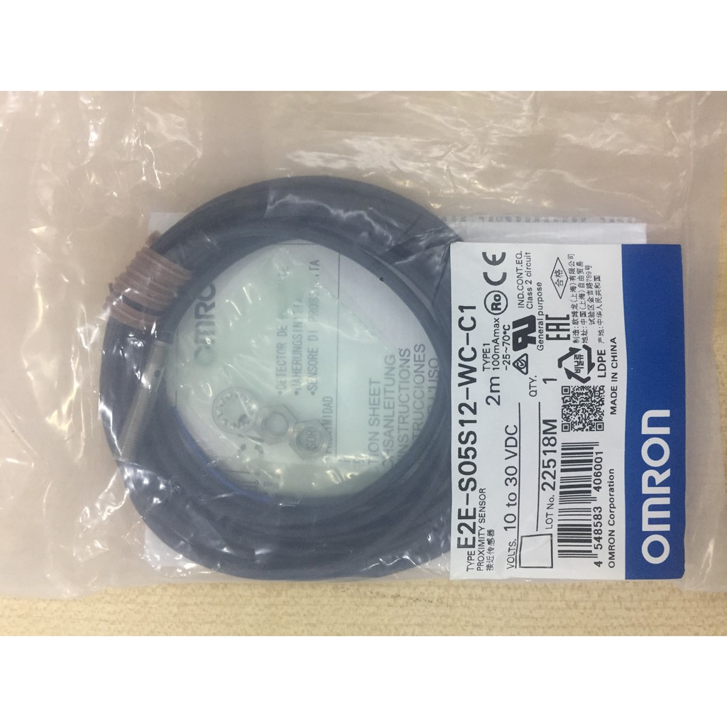 OMRON Proximity sensor E2E-S05S12-WC-C1 2M 10-30VDC | Shopee Malaysia