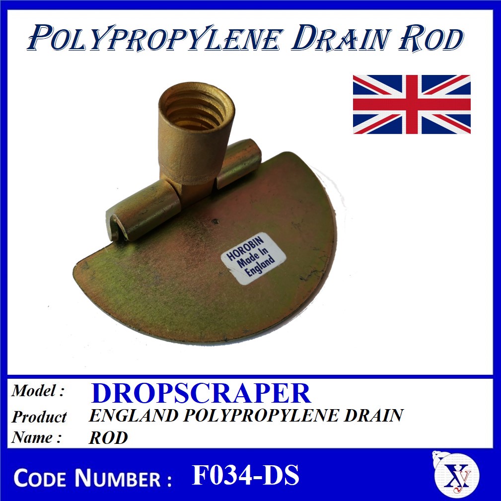 F034- HOROBIN CLEANING ROD POLYPROPYLENE DRAIN SCRAPER PLUNGERS FORK ...