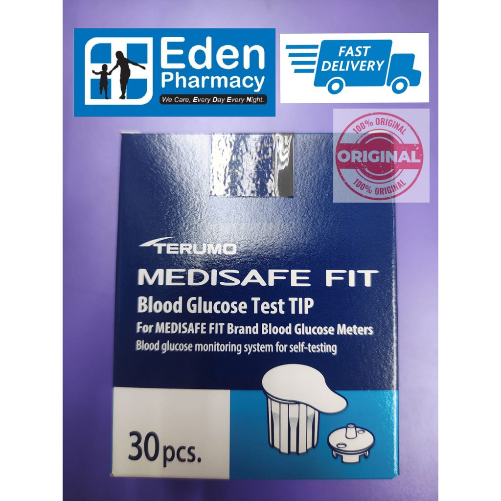 TERUMO MEDISAFE FIT BLOOD GLUCOSE TEST TIP , TERUMO SUGAR TEST ( 30 PCS ...