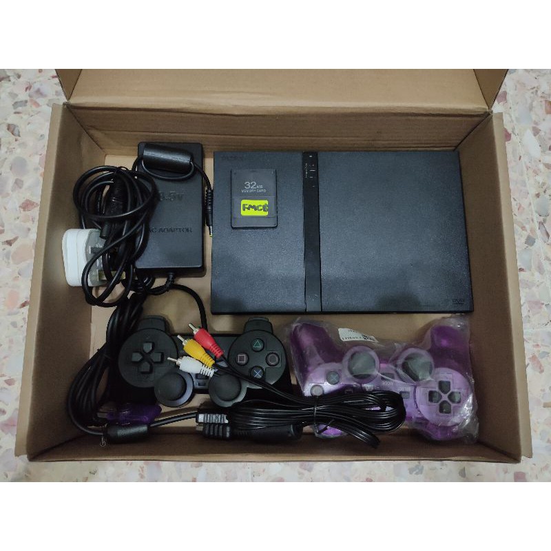 PS2 slim gaming original (second hand ) | Shopee Malaysia