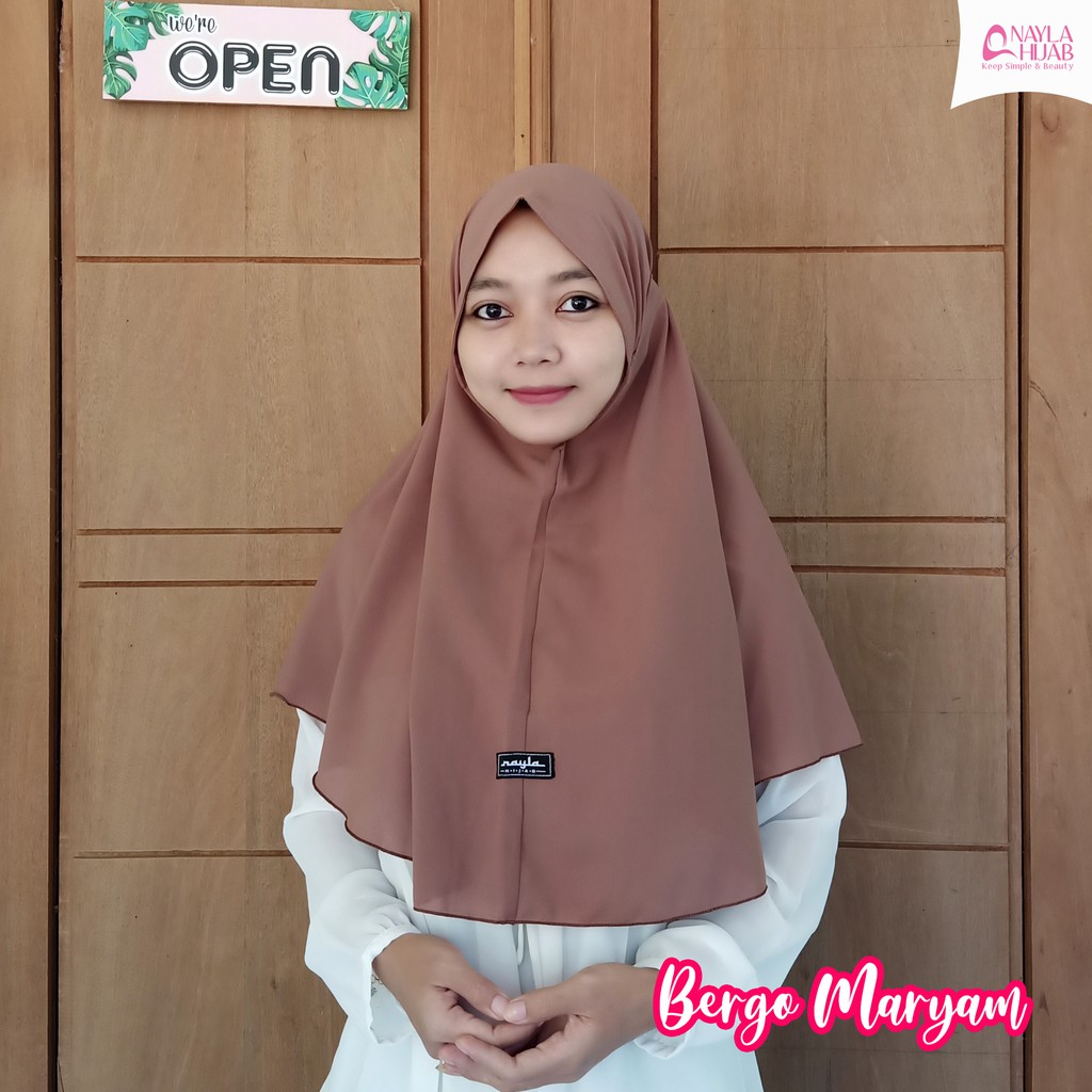 Bergo Maryam, 1-Layer Italiano Diamond Strap Instant Hijab, Original by Nayla Hijab | Shopee ...