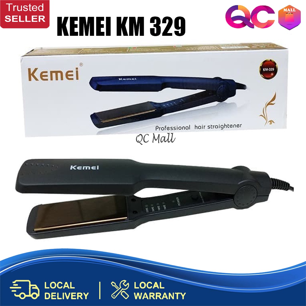KEMEI 329 KM-329 KM329 Professional Hair Straightener Wet/Dry Electric ...