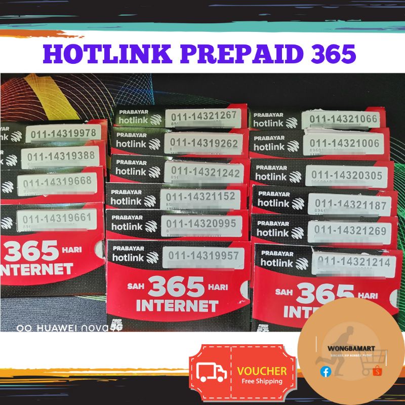 HOTLINK PANTAS maxis prepaid 011 number self register | Shopee Malaysia