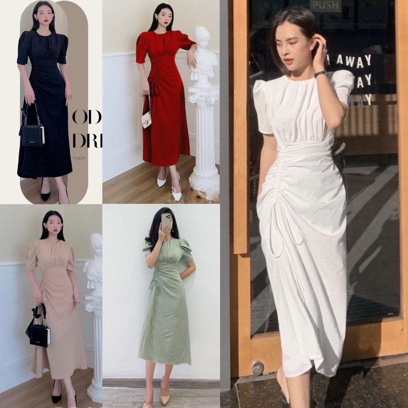 Superb round neck maxi dress | Shopee Malaysia