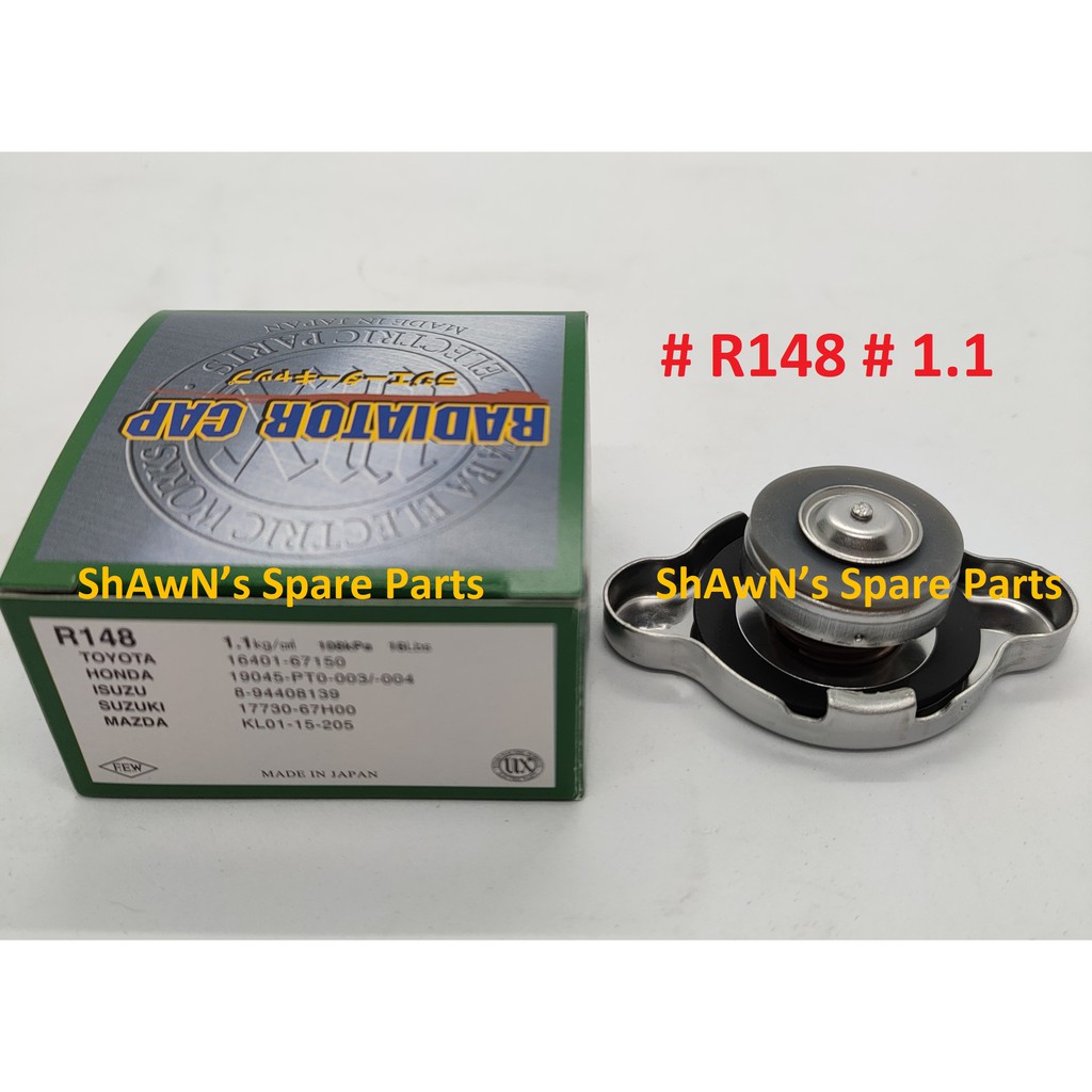 FEW JAPAN Radiator Cap # R124 / R125 / R126 / R148 # Futaba Electric ...