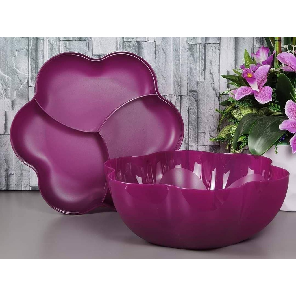 Tupperware Triple Snack Bowl 5.6L (1pc) | Shopee Malaysia