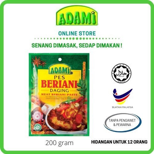 Adami Pes Beriani Daging (200 gram) Expire 2027 | Shopee Malaysia