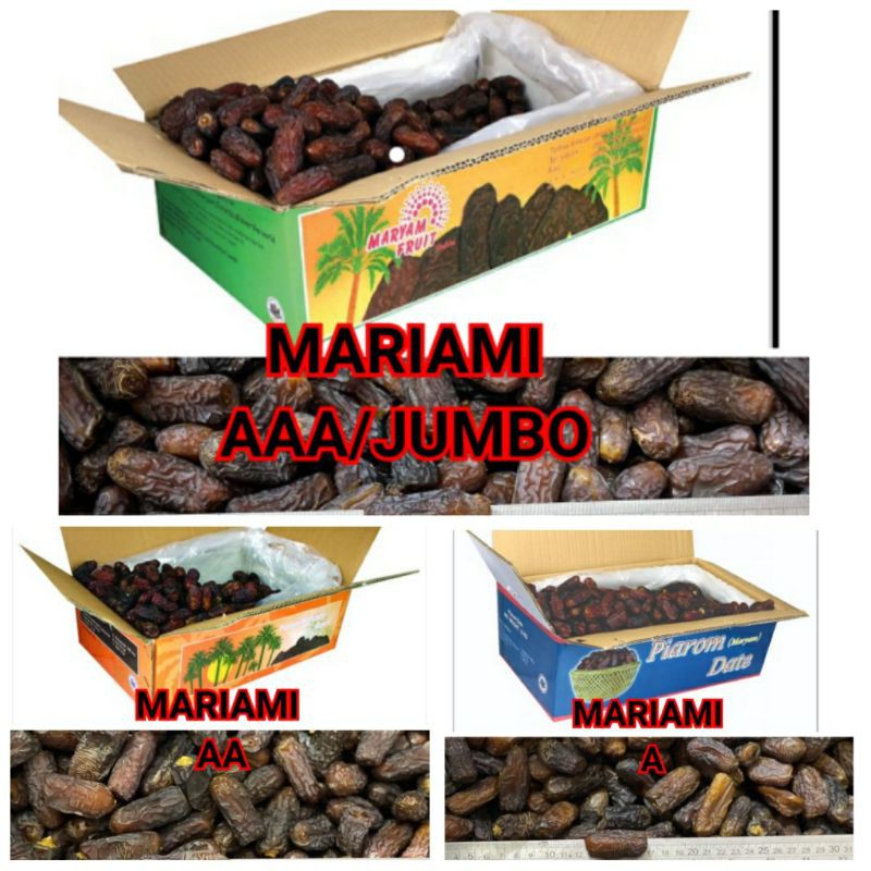 🔥READY New STOK 1kg🔥Kurma Mariami Fresh dari Tanah Arab1kg | Shopee ...