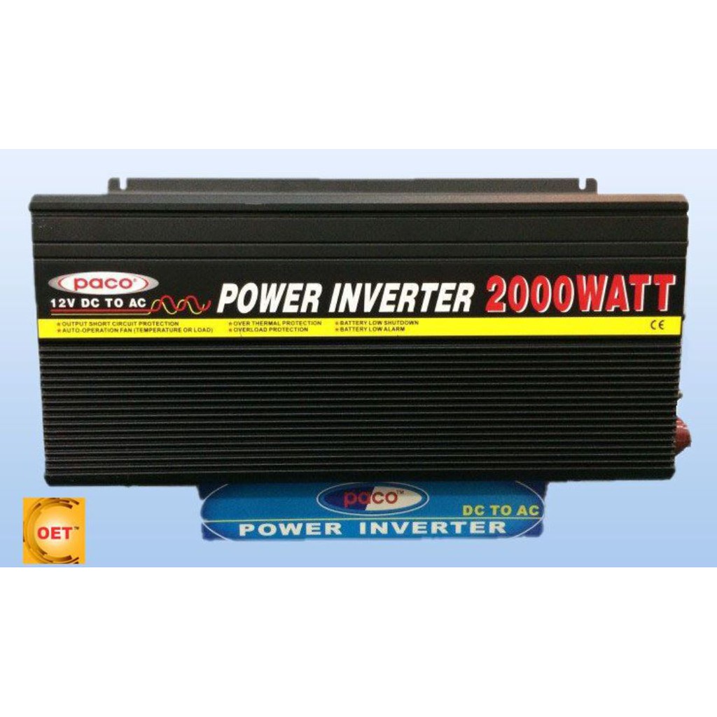 PACO PI-2000 Power Inverter (DC 12V to AC 2000W) | Shopee Malaysia