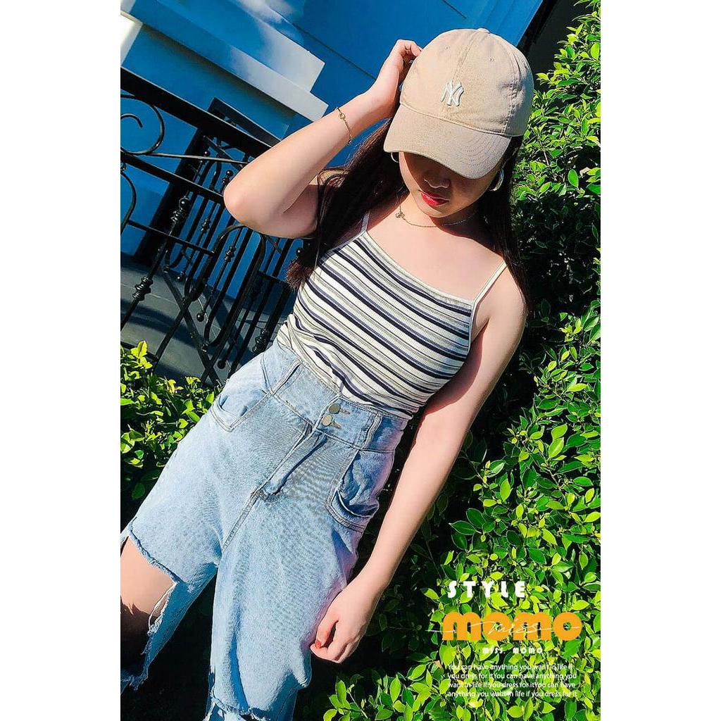 JAE STRIPES PADDED CAMI TANK - WHITE (S-L) | Shopee Malaysia