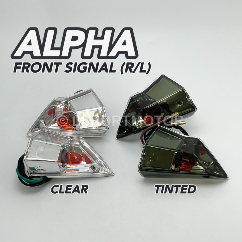 HONDA ALPHA 110 FRONT SIGNAL (TINTED/CLEAR) R/L SIGNAL LAMP ASSY ...