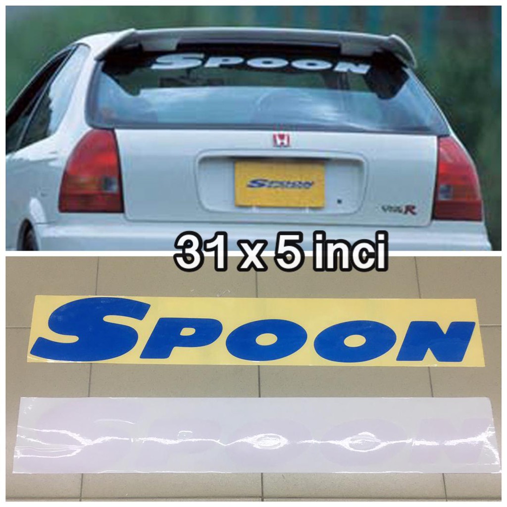 Sticker Spoon kereta Honda Tampal luar honda hatchback honda spoon ...
