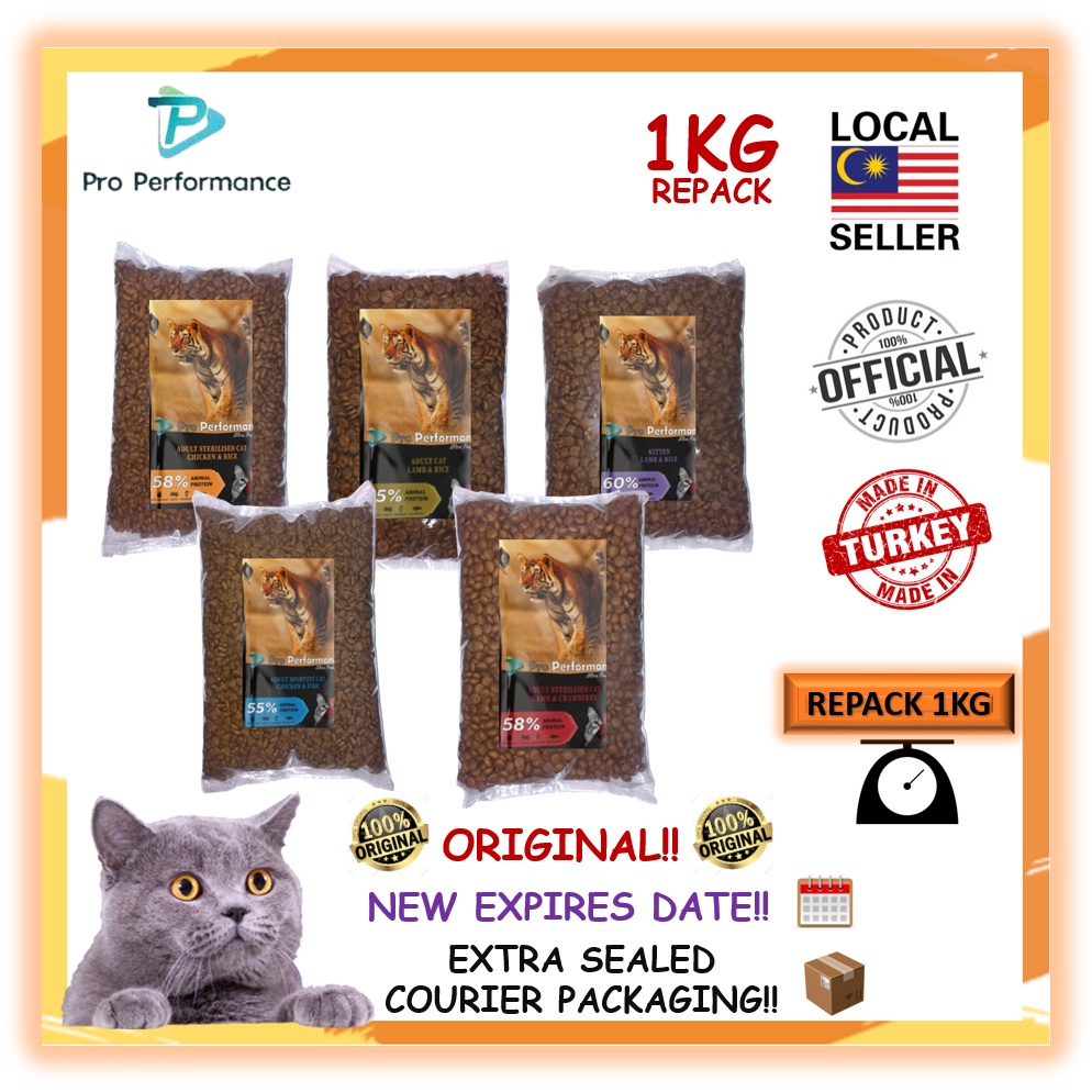 🌟100% ORIGINAL REPACK🌟 Pro Performance Cat Food All Range Cat Dry Food ...