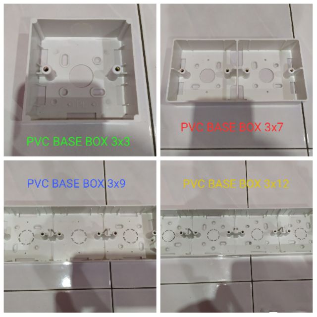 SWITCH SOCKET PVC BASE BOX(White) | Shopee Malaysia