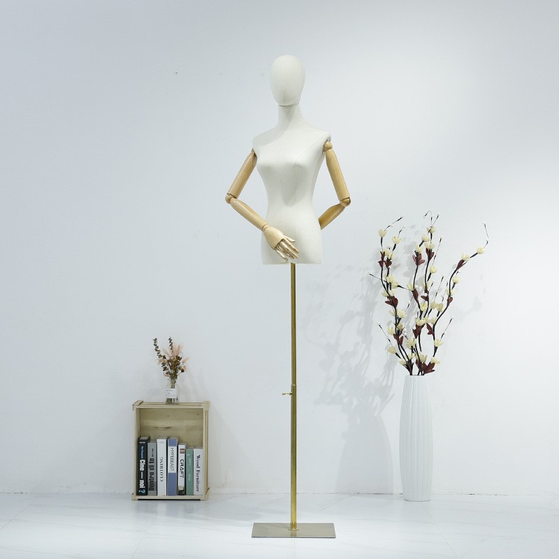 Mannequins Calico Mannequin Display Puppet Head Plastic Sleeves Wood ...