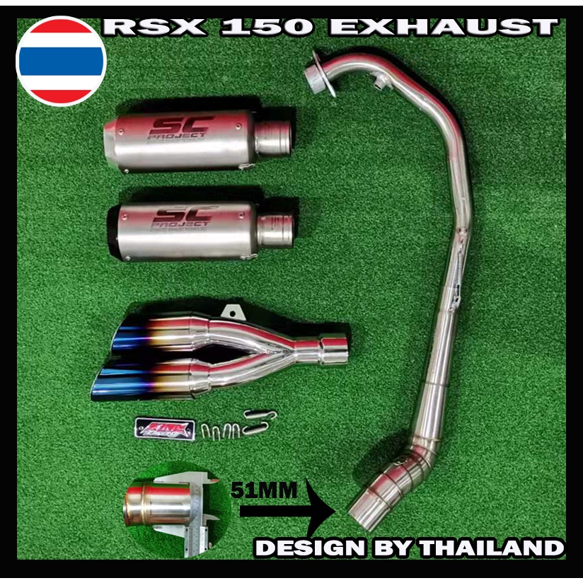 RSX 150 EXHAUST SET KING DRAG & SC PROJECT | Shopee Malaysia