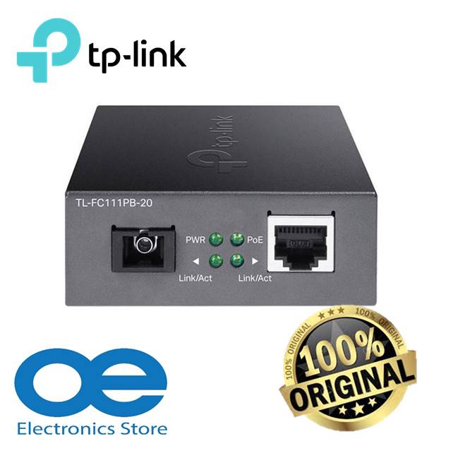 TP- Link TL-FC111PB-20 Network Fiber 10/100 Mbps Single-Mode SC WDM Bi ...
