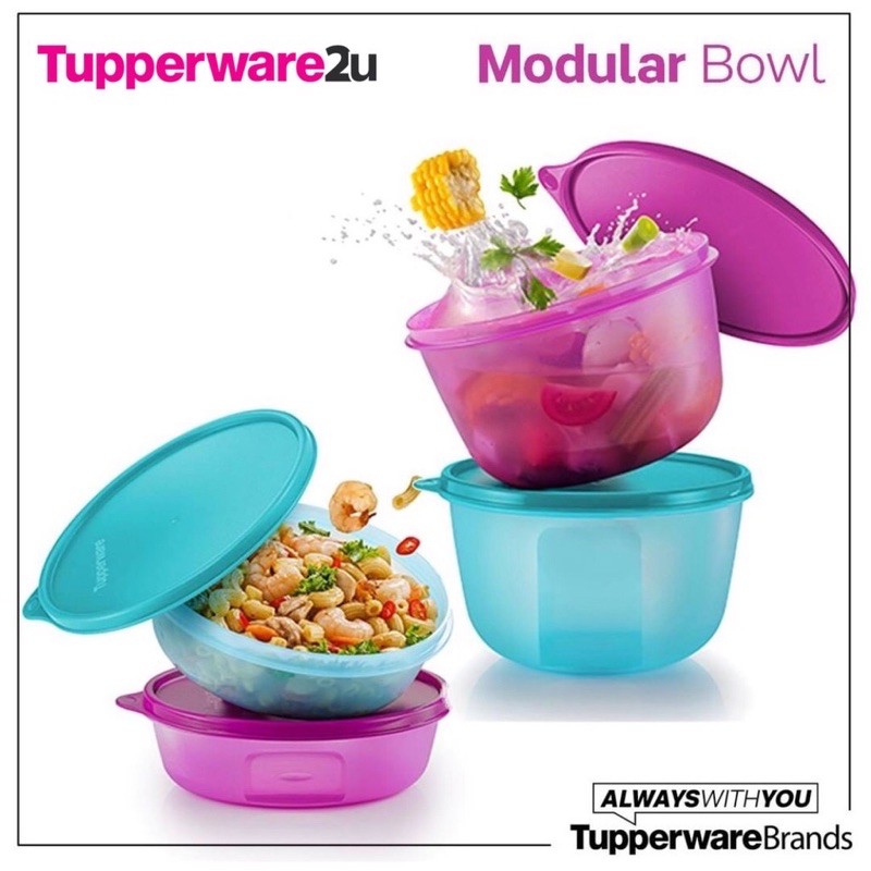 Tupperware Modular Bowl (4pcs) | Shopee Malaysia