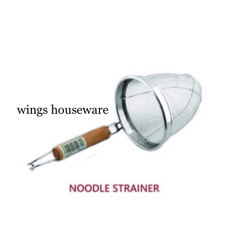 Stainless Steel Wood Handle Noodle Strainers | Shopee Malaysia