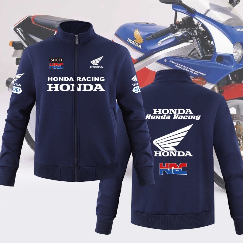 Honda HRC Racing Motorcycle Stand-Up Collar Jacket Sweatshirt CBR ...