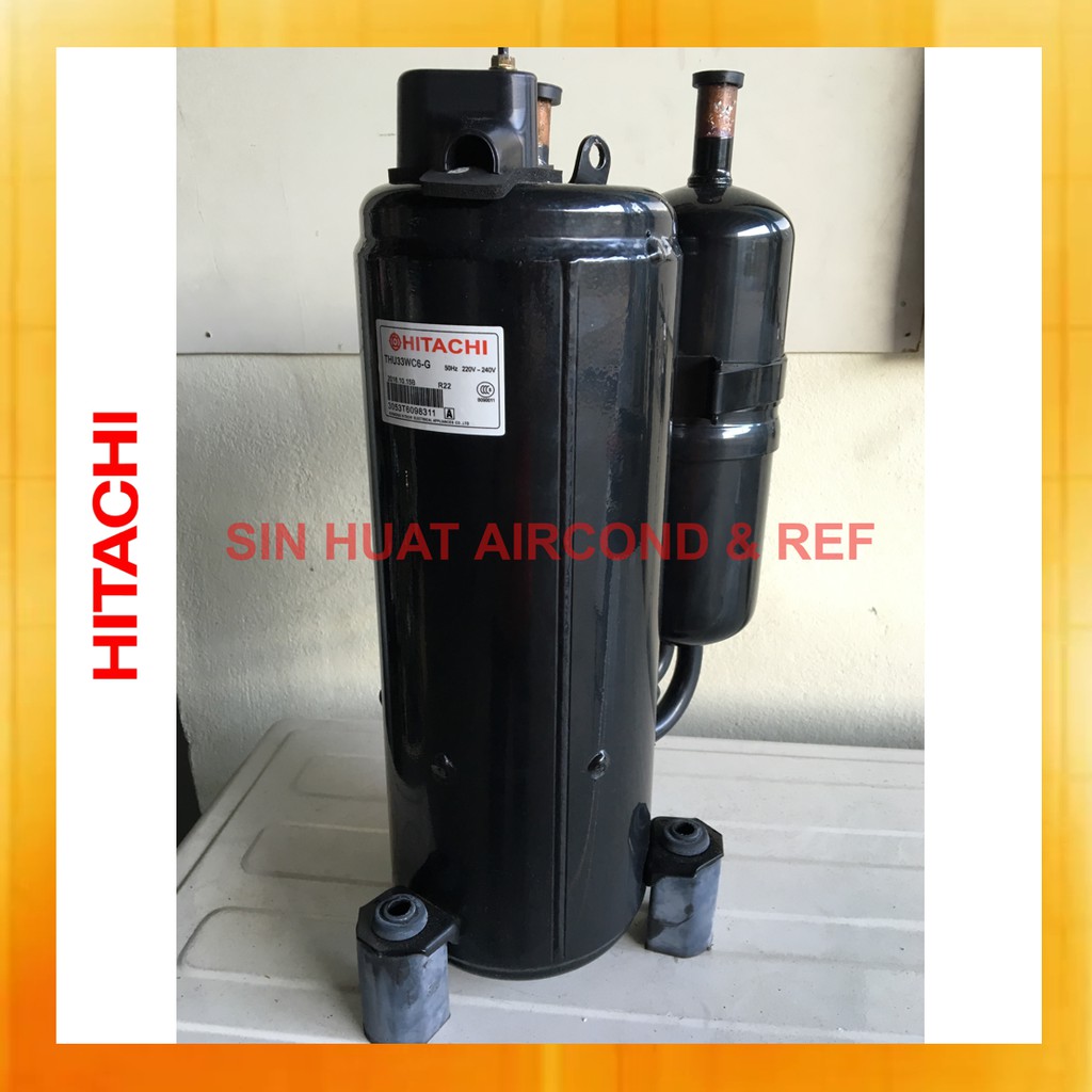 HITACHI COMPRESSOR 3.0HP AIRCOND THU33WC6-G / THK33PC6-U RECONDITION ...