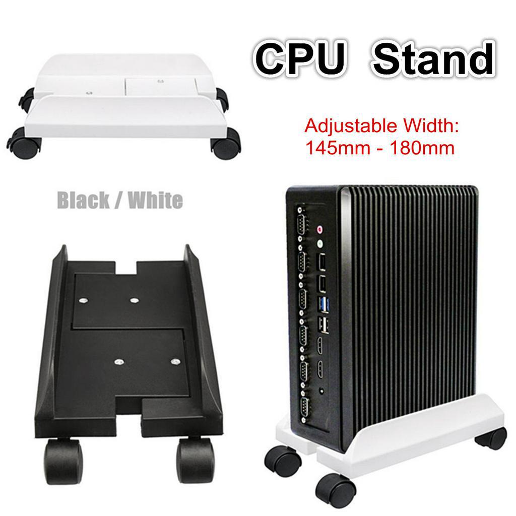 Black / White Adjustable PC Case Desktop CPU Stand Holder Computer ...
