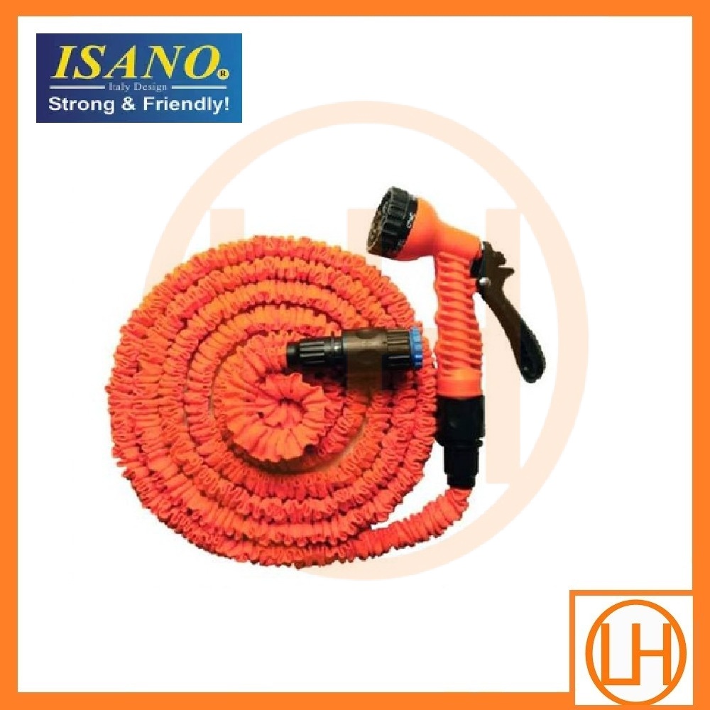 Isano Expandable Garden Hose w/ 7 Function Spray Gun | Shopee Malaysia