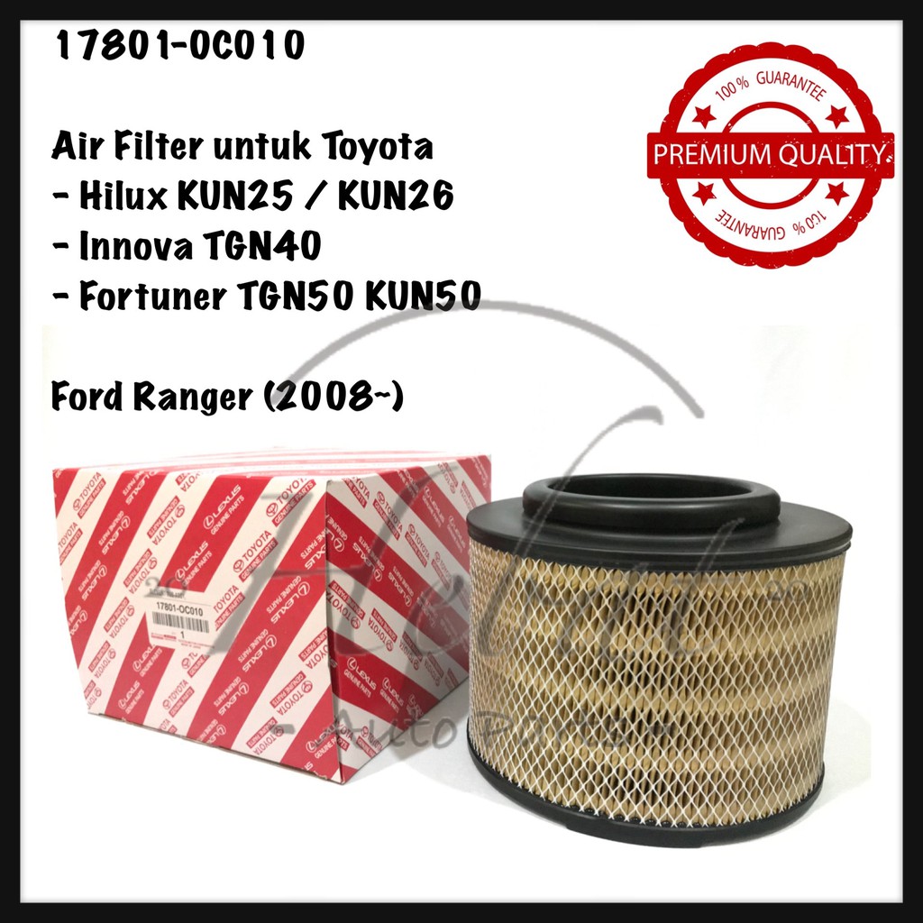 Air Filter Toyota Hilux KUN25 KUN26 Innova TGN40 Fortuner TGN50 KUN50 ...