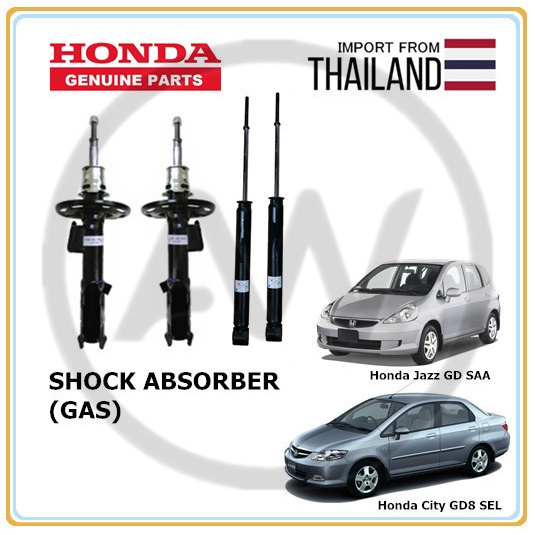 Original Honda City GD8 SEL Jazz GD SAA 2003-2007 Front Rear Shock ...