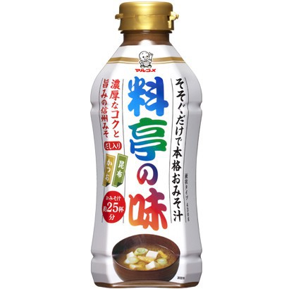 [Marukome] Ryouteinoaji Liquid Miso Soup concentrate 430g (25 servings)マルコメ 液みそ 料亭の味 430g ...