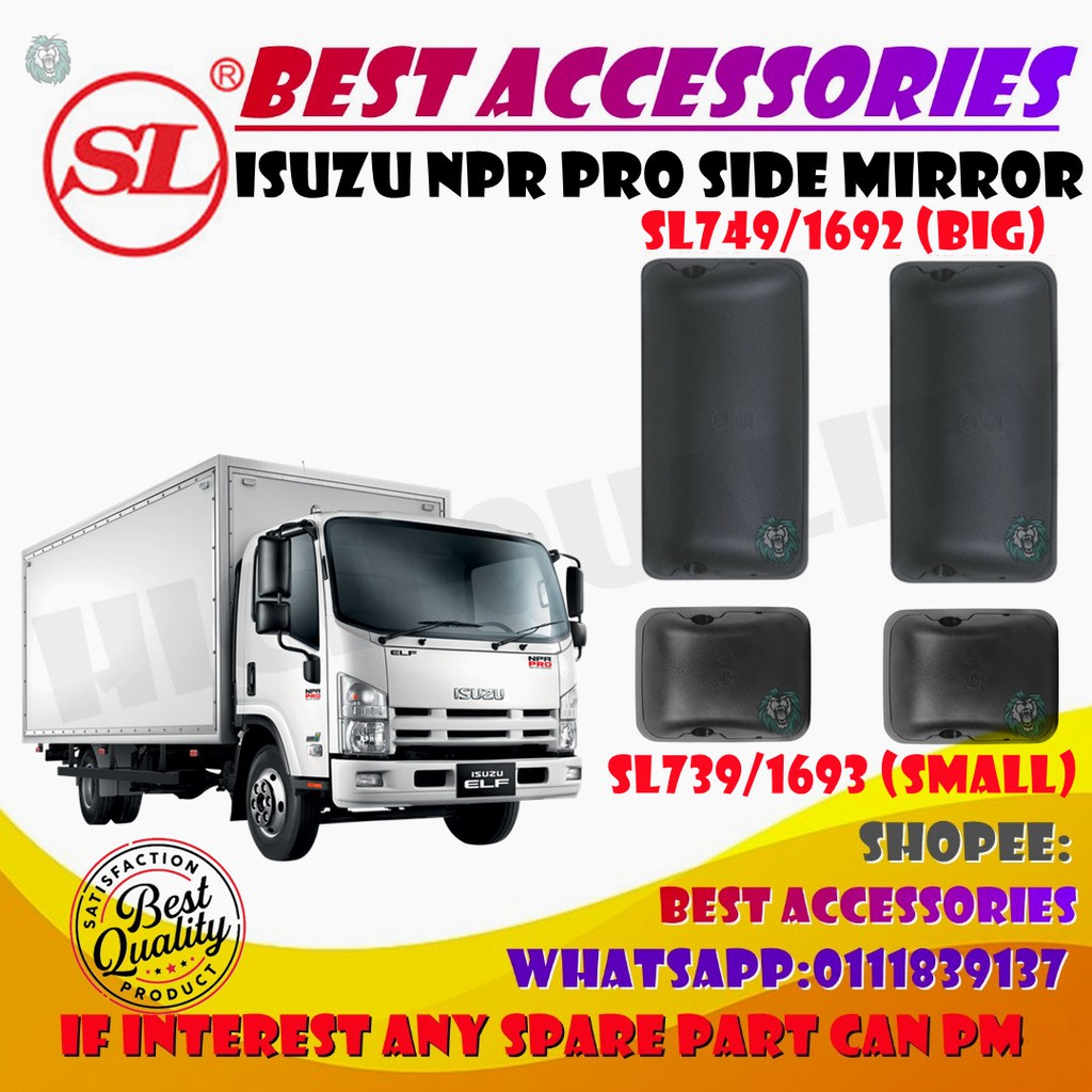 ISUZU NPR/NLR PRO SIDE MIRROR BIG OR SMALL HIGH QUALITY PRICE FOR ONE ...