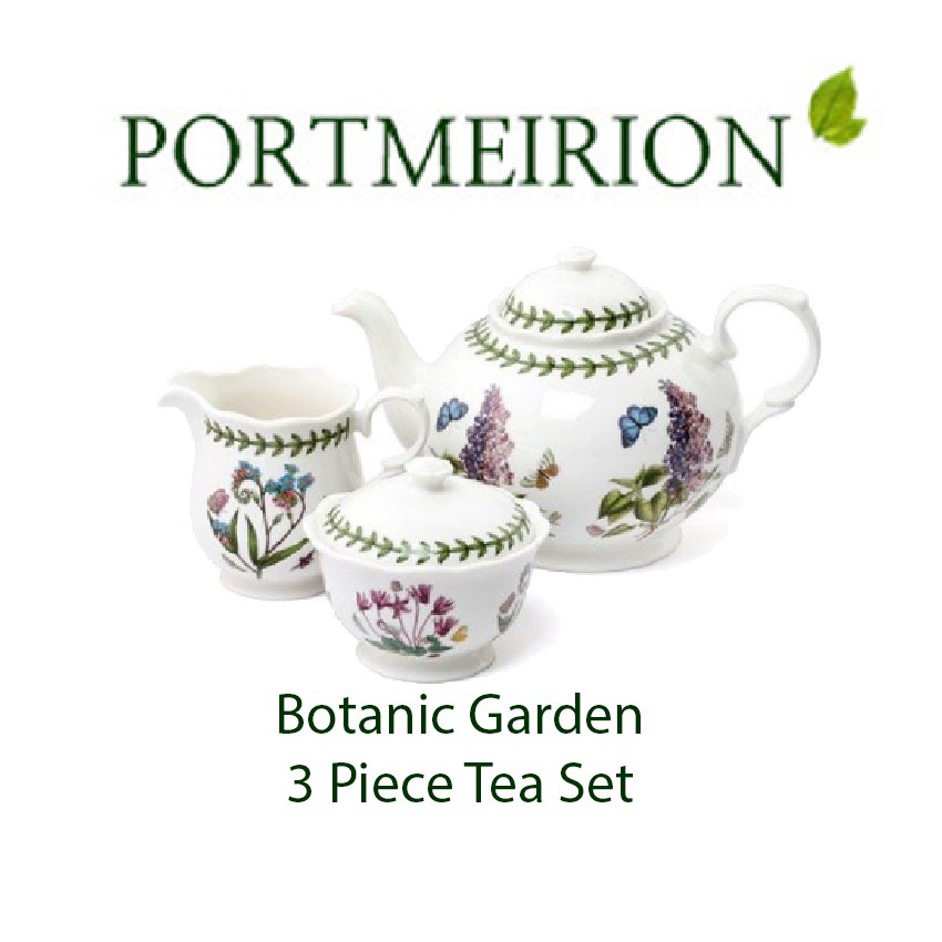 Portmeirion Botanic Garden 3 Piece Tea Set | Shopee Malaysia