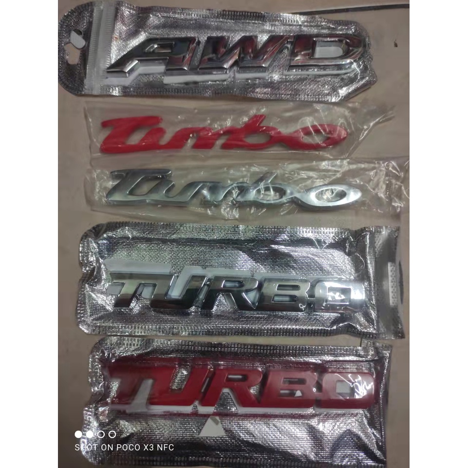 AWD TURBO Emblems For All Car | Shopee Malaysia