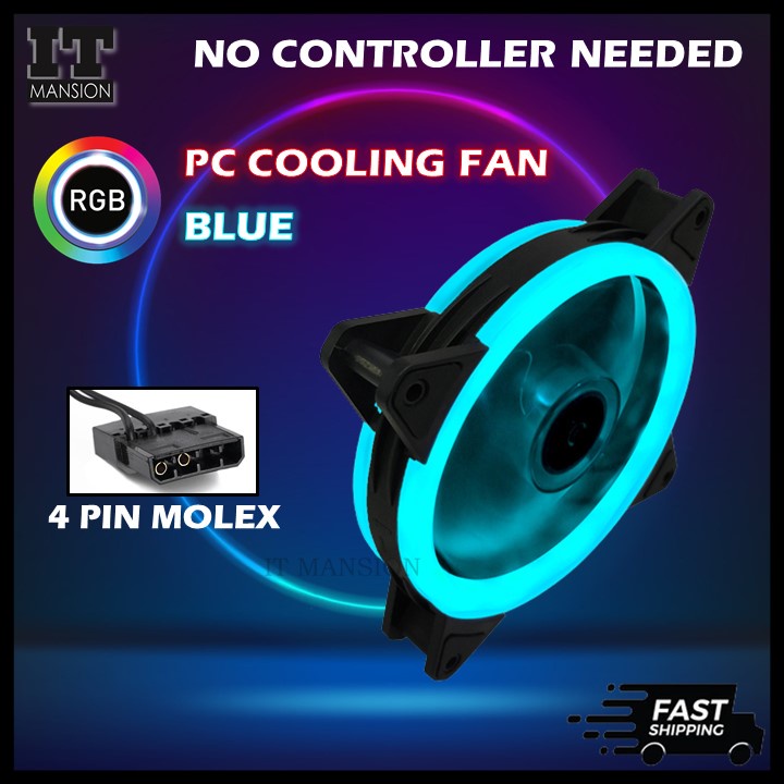 RGB PC case fan 4 pin 120mm Cooling fans Gaming Computer LED Cooler ...