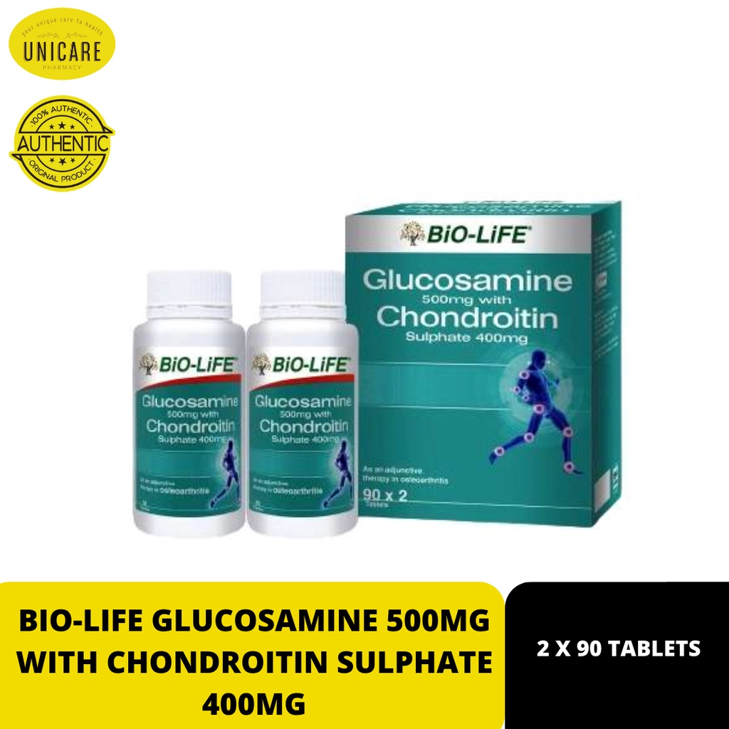 BIO-LIFE GLUCOSAMINE 500MG PLUS CHONDROITIN SULPHATE 400MG 90S (TWIN ...
