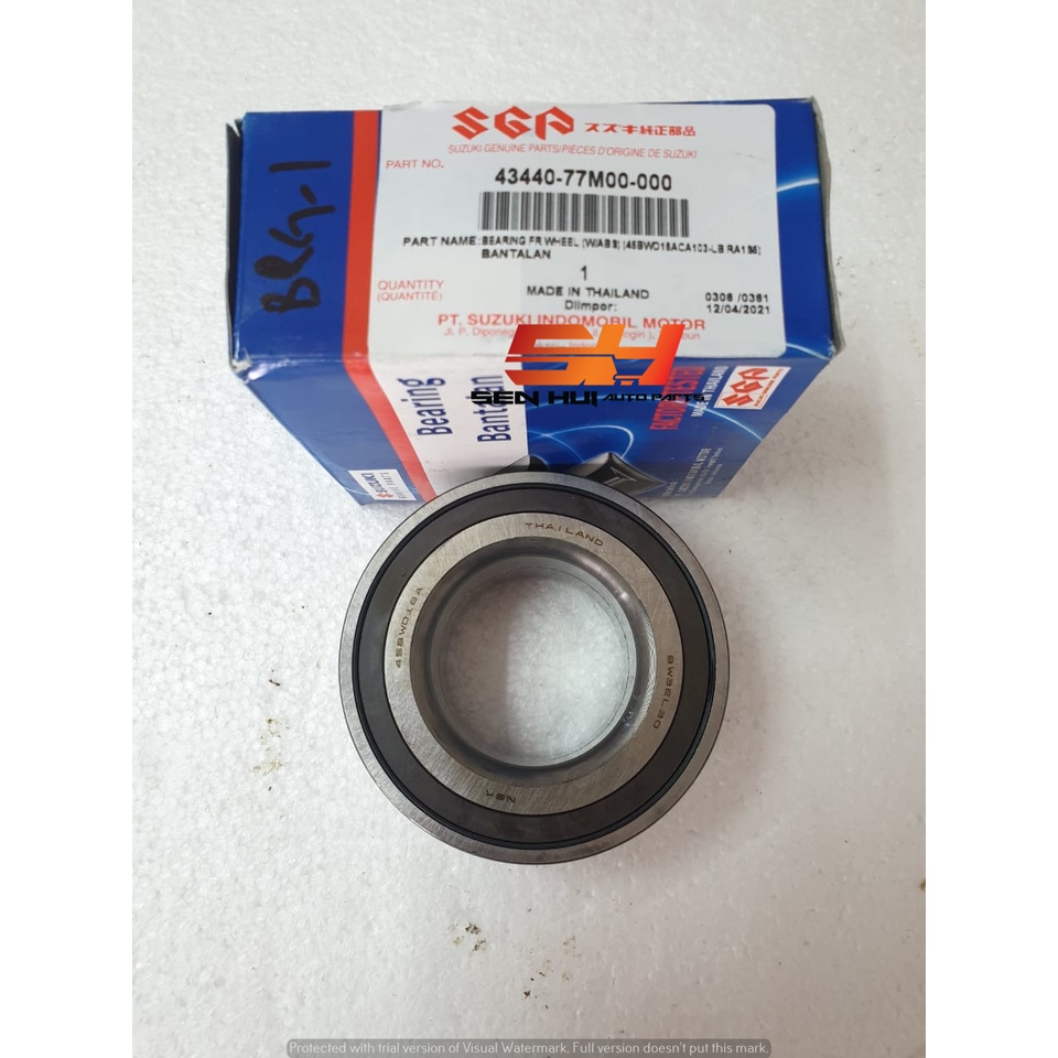 Suzuki Swift / SX4 / PROTON Ertiga BEARING front axle 43440-77m00 ...