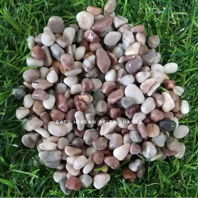 1KG DECORATION PEBBLE WASH/PEBBLE STONE/GARDEN LANDSCAPE/BATU/HIASAN ...